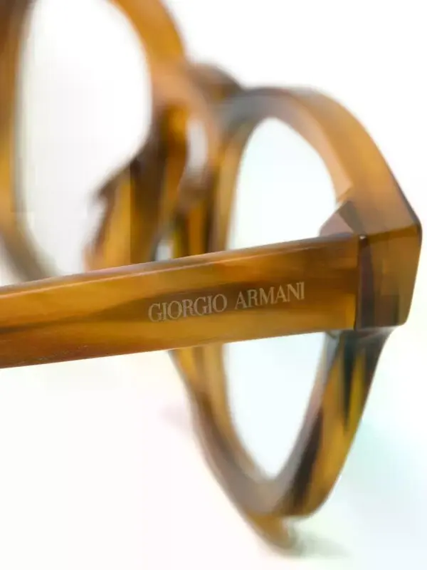 Giorgio Armani Square Frame Eyeglasses - Brown