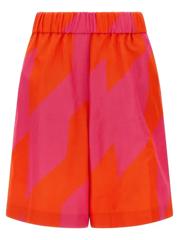 Dries Van Noten Pomy Bis' Moiré Jacquard Bermuda Shorts