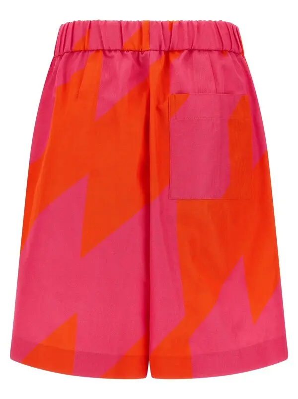 Dries Van Noten Pomy Bis' Moiré Jacquard Bermuda Shorts