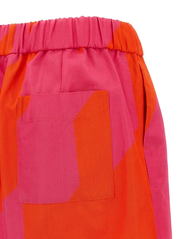 Dries Van Noten Pomy Bis' Moiré Jacquard Bermuda Shorts