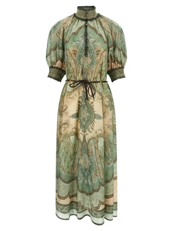 Zimmermann Billow Wanderlust Dress - Green