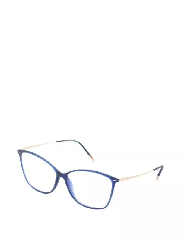 SILHOUETTE Cat-eye Frame Eyeglasses - Blue