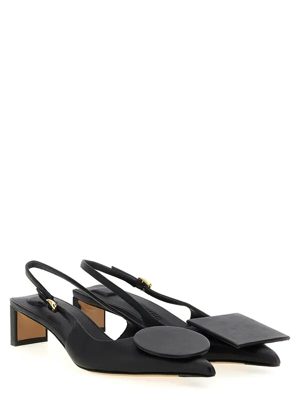 Jacquemus Duelo B' Slingbacks - Black