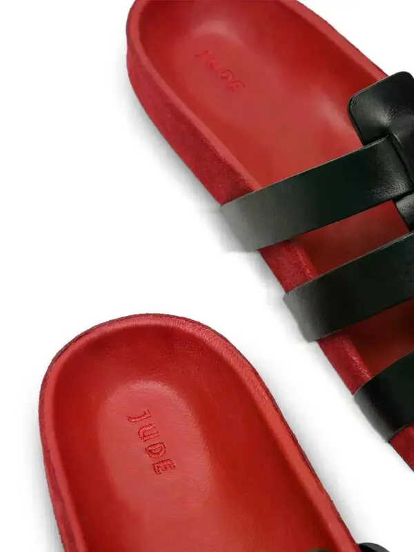 JUDE Dusty Caged Leather Slides