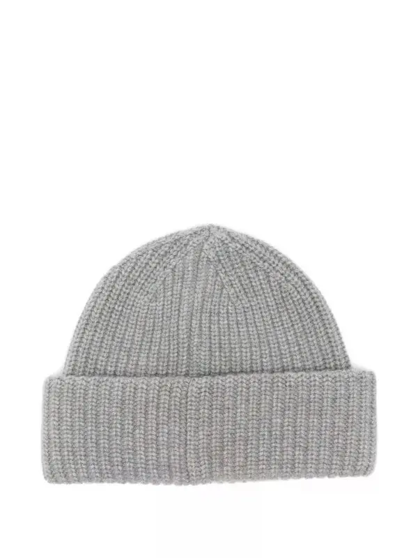 ZANONE Ribbed-knit Beanie Hat - Grey