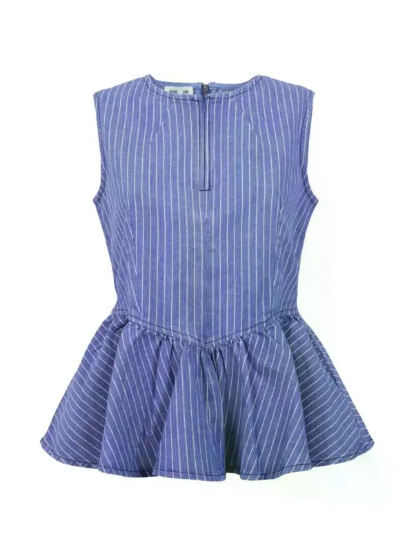 Baum Und Pferdgarten Merja Pinstriped Peplum Blouse