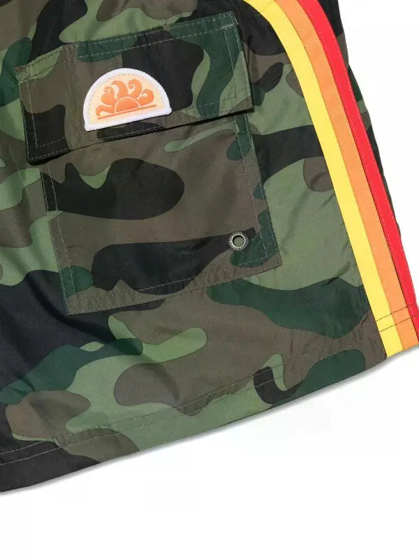 Sundek Camouflage Print Swim Shorts