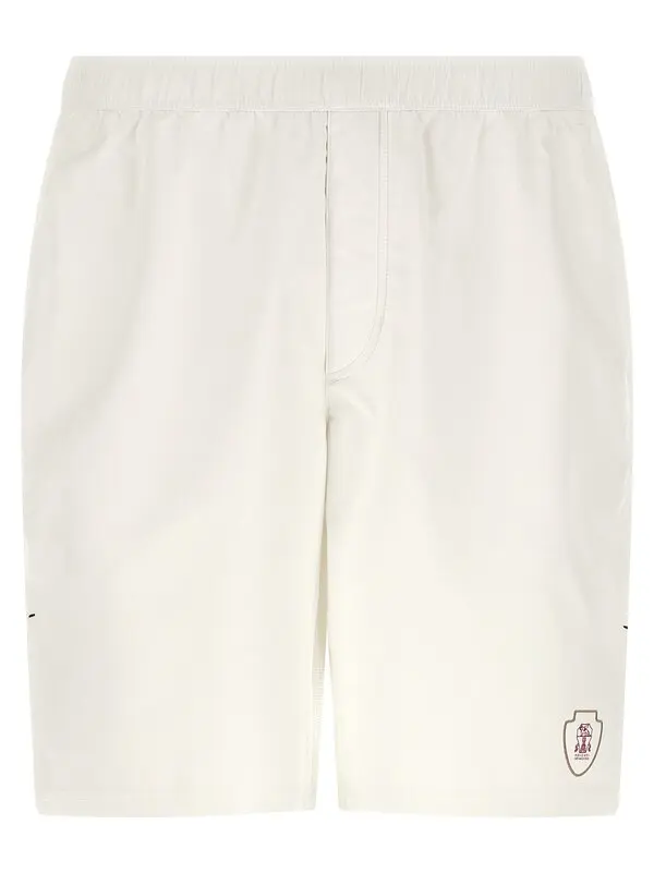 Brunello Cucinelli Tennis" Bermuda Shorts - White