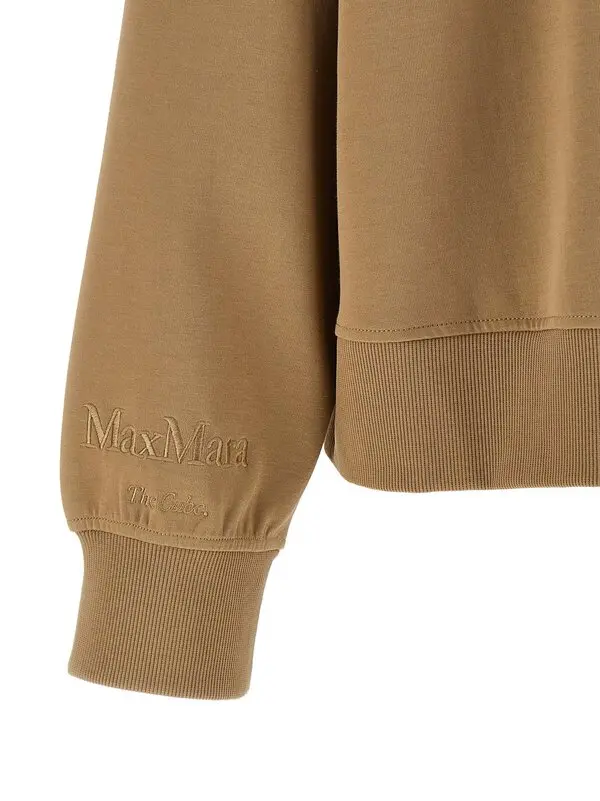 Max Mara Mmalma' Cotton Blend Zip-up Hoodie