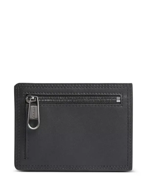 Calvin Klein Logo-embossed Leather Cardholder