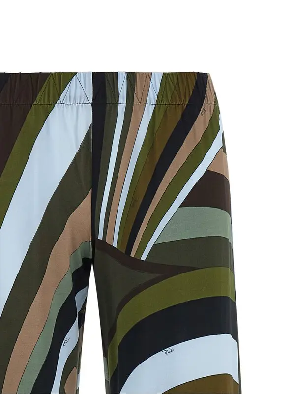 Emilio Pucci Iride Print Flared Pants - Multicolor