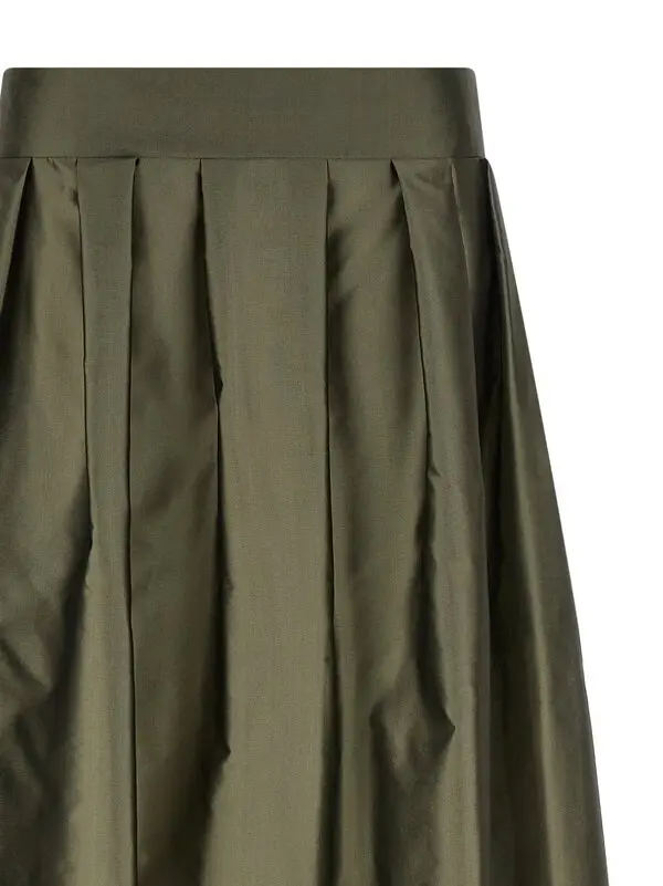 Max Mara S Mmeffetto' Pleated Silk Blend Organza Skirt