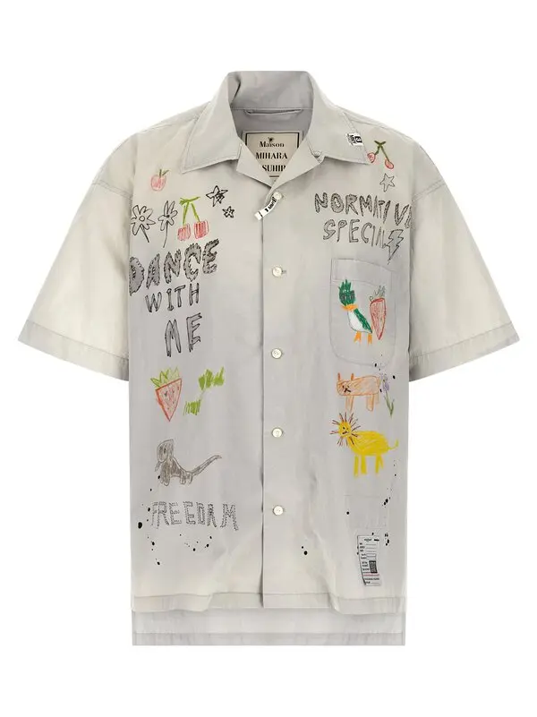 Mihara Yasuhiro Graffiti Print Shirt