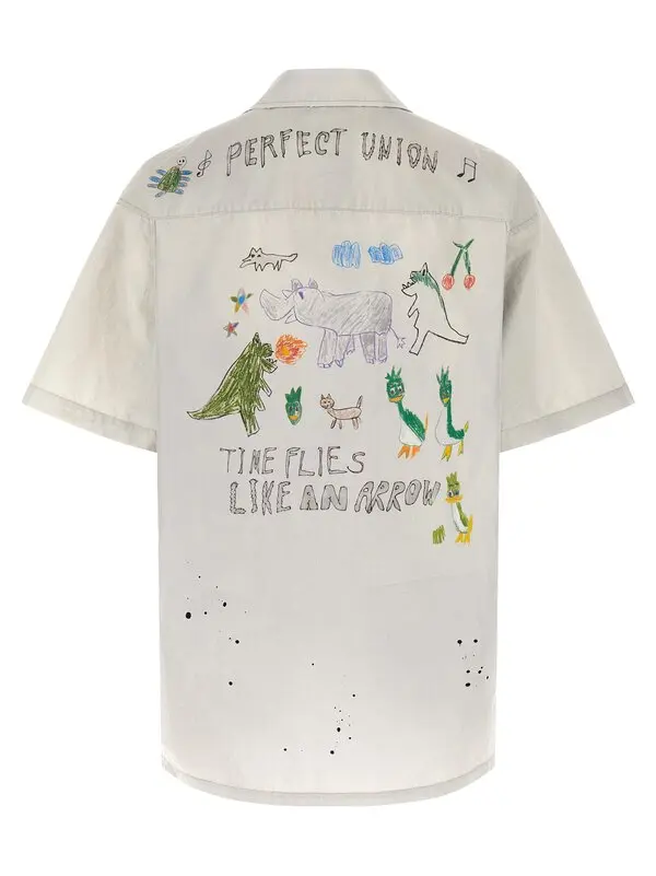 Mihara Yasuhiro Graffiti Print Shirt