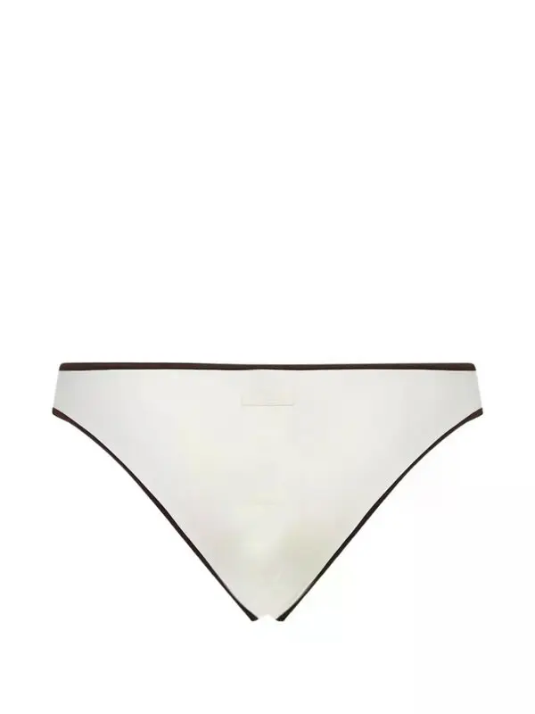 MC2 SAINT BARTH Contrast Trim Bikini Bottoms