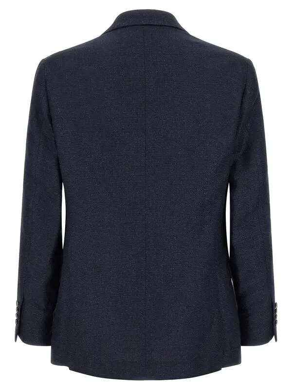 Brunello Cucinelli Hopsack Dress - Blue