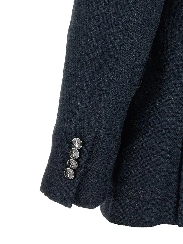 Brunello Cucinelli Hopsack Dress - Blue
