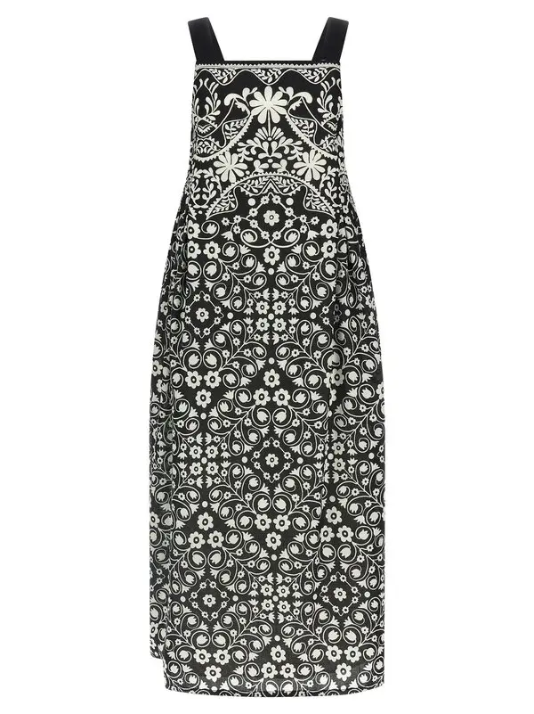 Max Mara Wkimoli' Capsule 'mediterranean Ease' Printed Cotton Voilé Dress