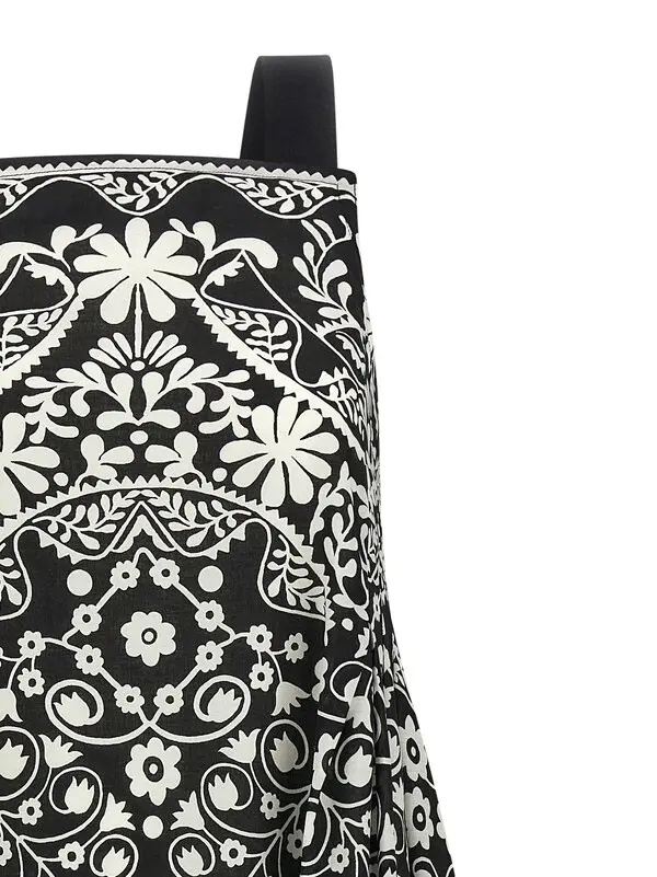 Max Mara Wkimoli' Capsule 'mediterranean Ease' Printed Cotton Voilé Dress