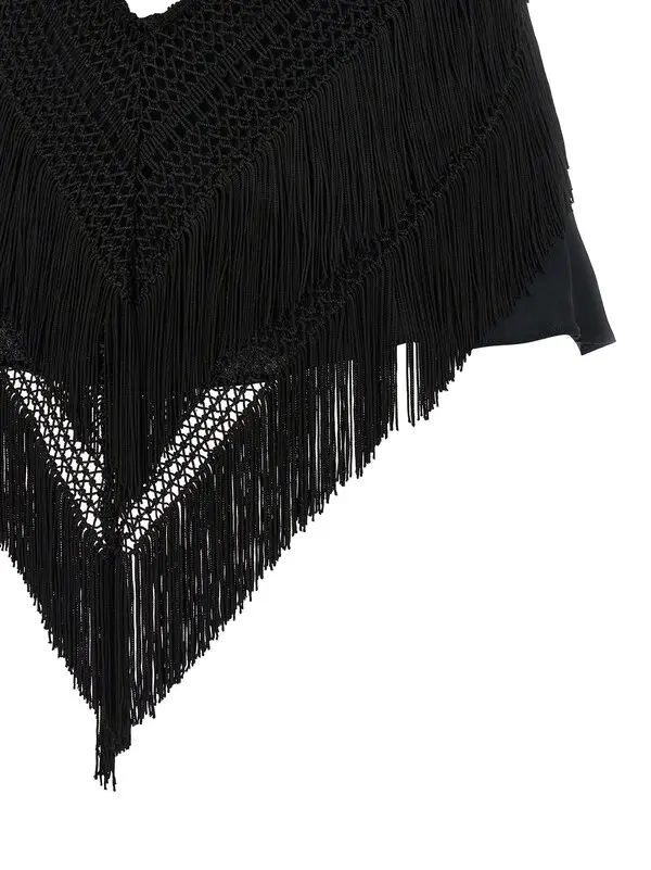 Andamane Reina Top With Fringe Detail