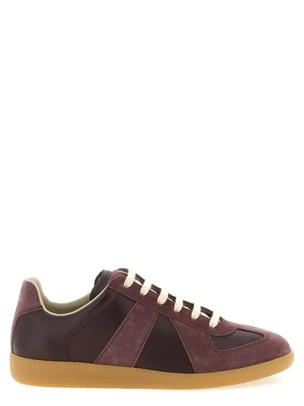 MAISON MARGIELA Replica Nappa And Suede Sneakers - Multicolor