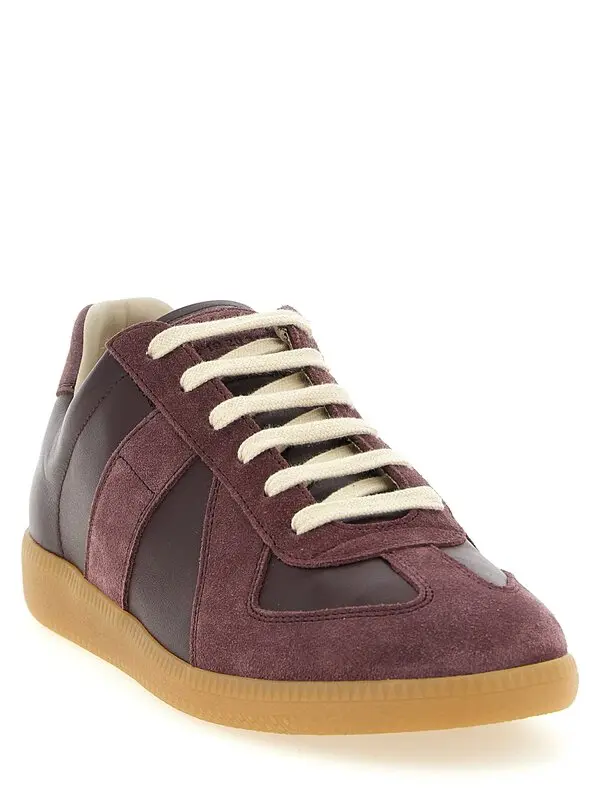MAISON MARGIELA Replica Nappa And Suede Sneakers - Multicolor