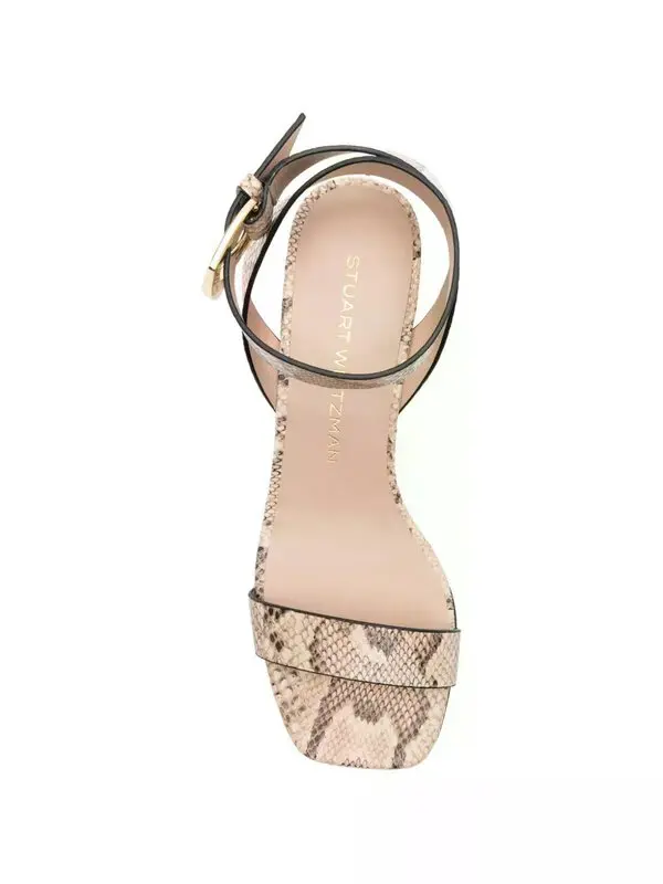 STUART WEITZMAN Sai Snake-effect Sandals