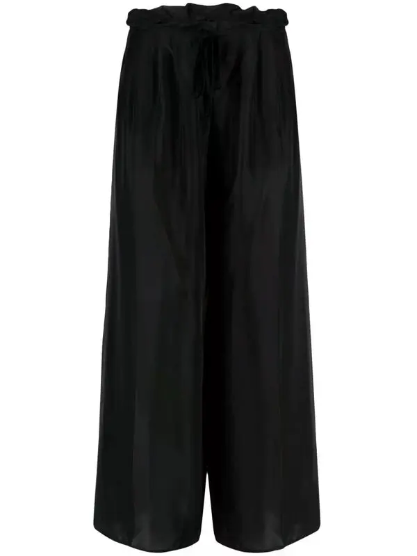 FORTE_FORTE Wide-leg Silk Trousers