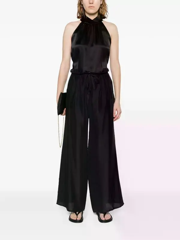FORTE_FORTE Wide-leg Silk Trousers