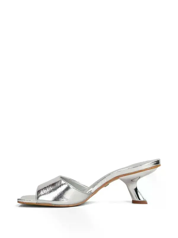 ANDREA CARRANO Tone Leather High Heel Sandals