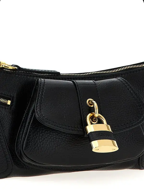 Chloé The 99' Grainy Leather Shoulder Bag With Padlock