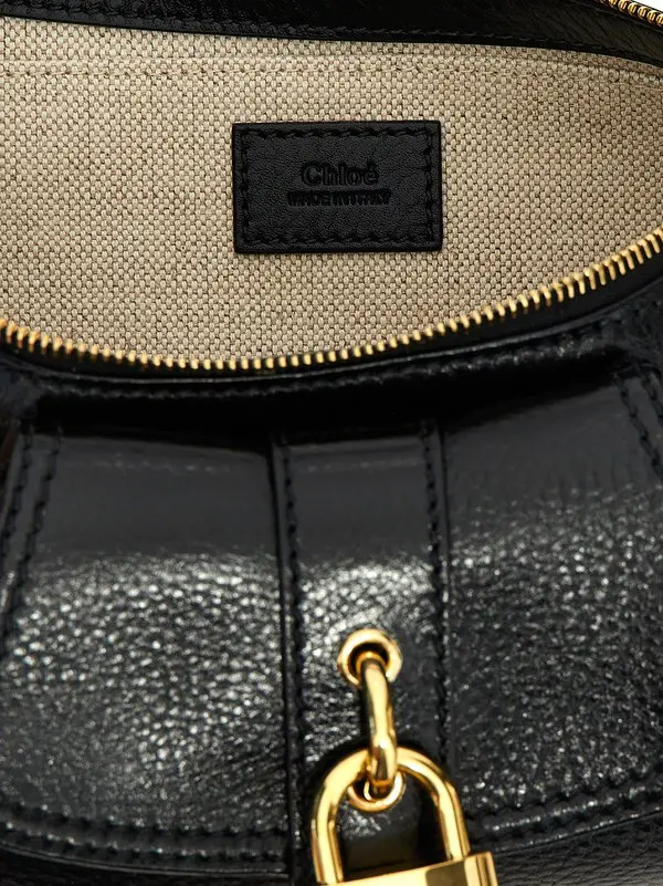 Chloé The 99' Grainy Leather Shoulder Bag With Padlock