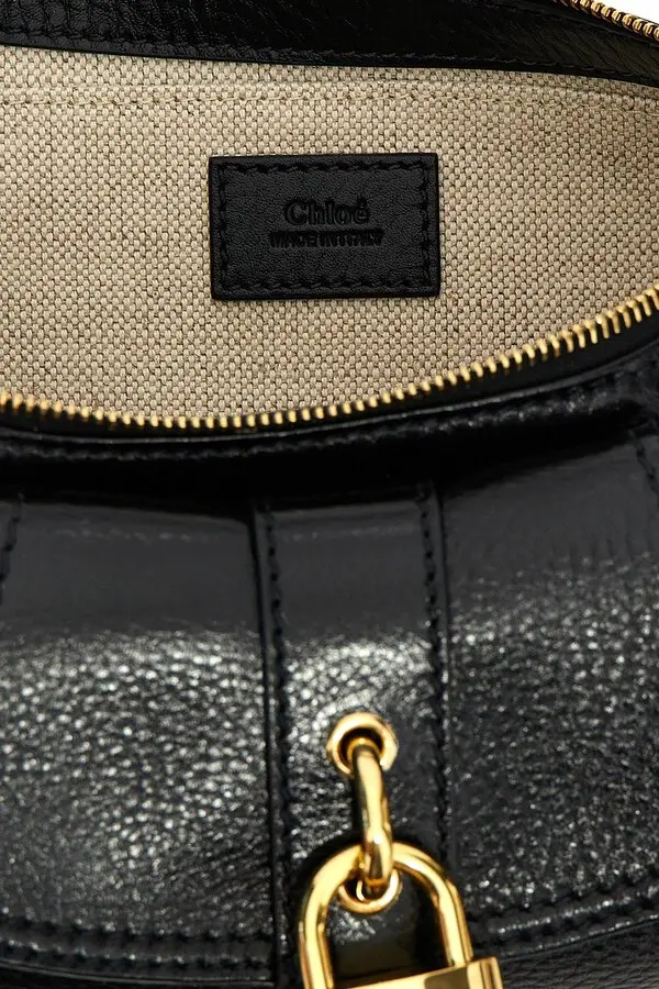 Chloé The 99' Grainy Leather Shoulder Bag With Padlock