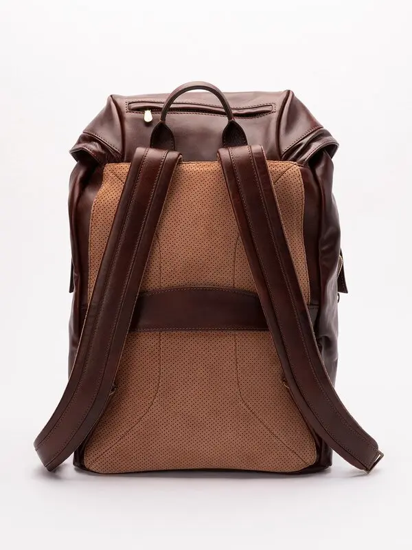 Brunello Cucinelli Calf Leather Backpack - Multicolor
