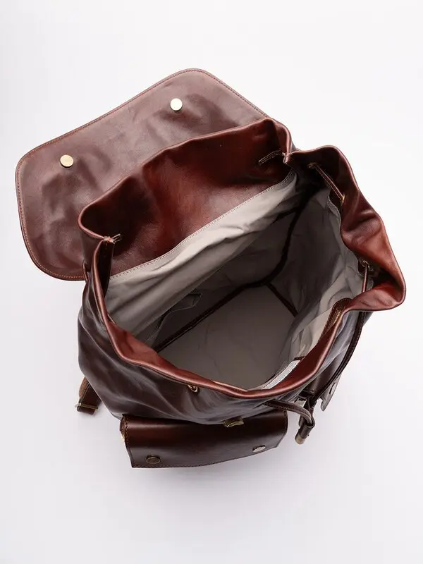 Brunello Cucinelli Calf Leather Backpack - Multicolor