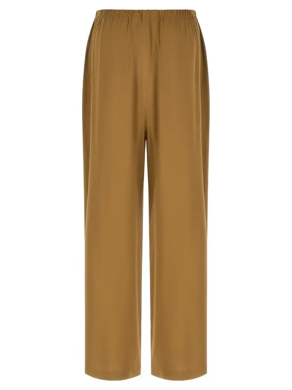 Max Mara Mxpdestino Linen Blend Wide Leg Pants - Cream