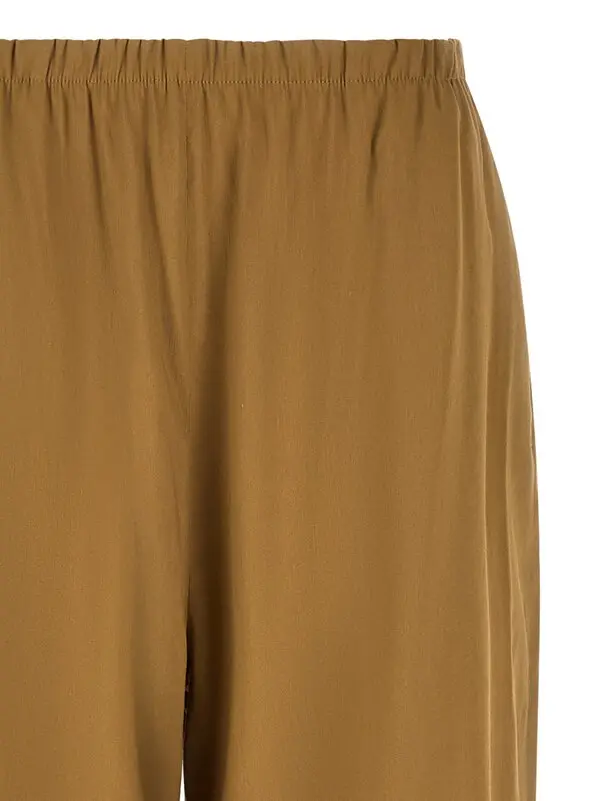 Max Mara Mxpdestino Linen Blend Wide Leg Pants - Cream