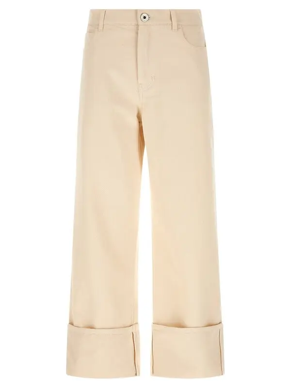 Max Mara Wkdgesto Cropped Wide-leg Cotton Bull Pants