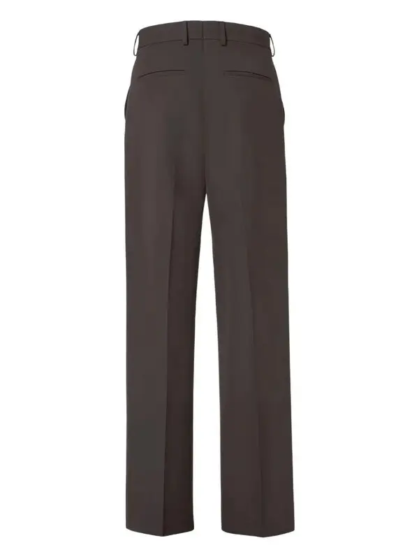 Fendi Wool Crepe Cigarette Trousers - Multicolor