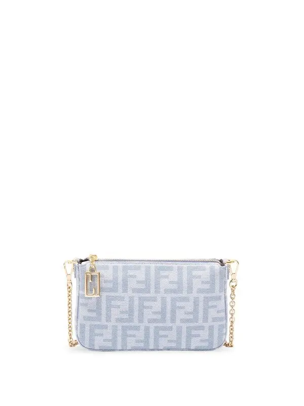 Fendi Baguette Pouch In Ff Jacquard - Multicolor