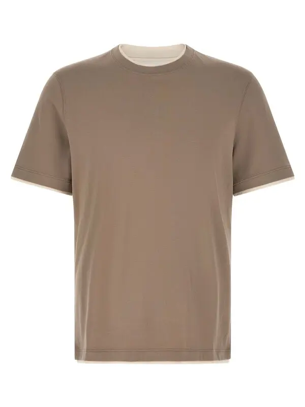 Brunello Cucinelli Double Layer T-shirt
