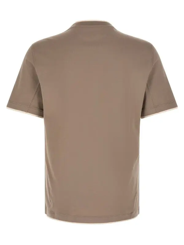 Brunello Cucinelli Double Layer T-shirt