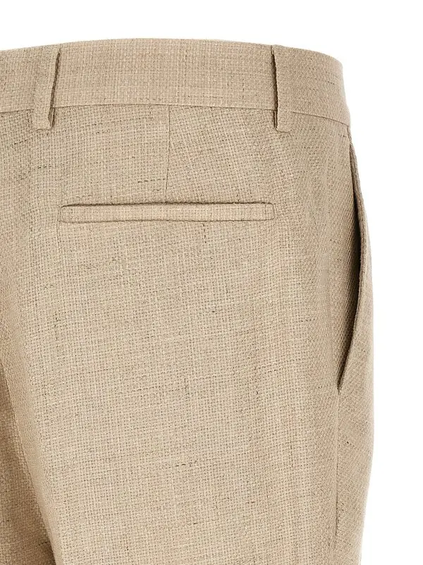 Brunello Cucinelli Hopsack Dress - Cream