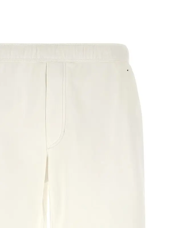Brunello Cucinelli Interlock Cotton Bermuda Shorts With Embroidered Logo