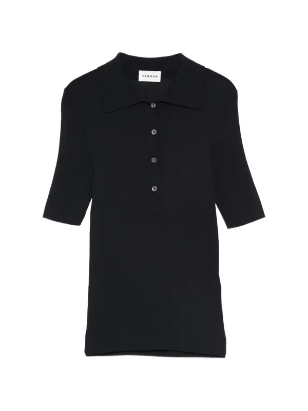 P.a.r.o.s.h Ribbed Cotton Polo Sweater