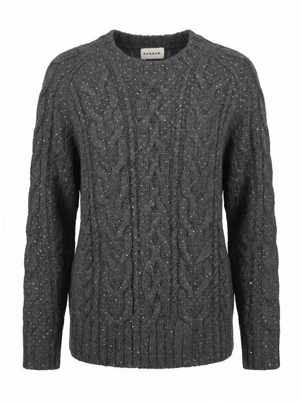 P.a.r.o.s.h Ribbed Cotton Polo Sweater - Multicolor