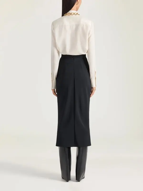 Givenchy Draped Midi Skirt