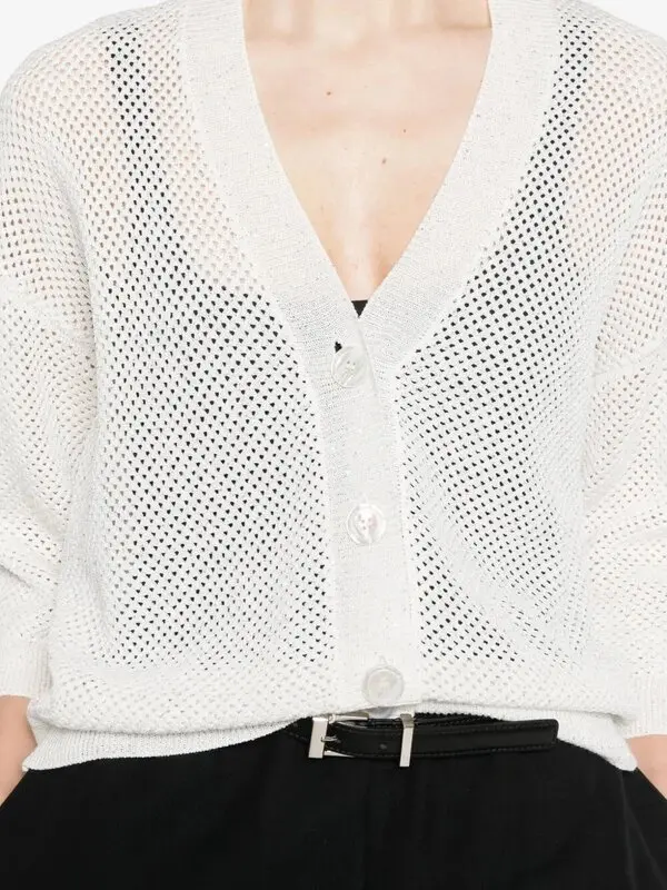 Peserico Fine Knit V-neck Cardigan