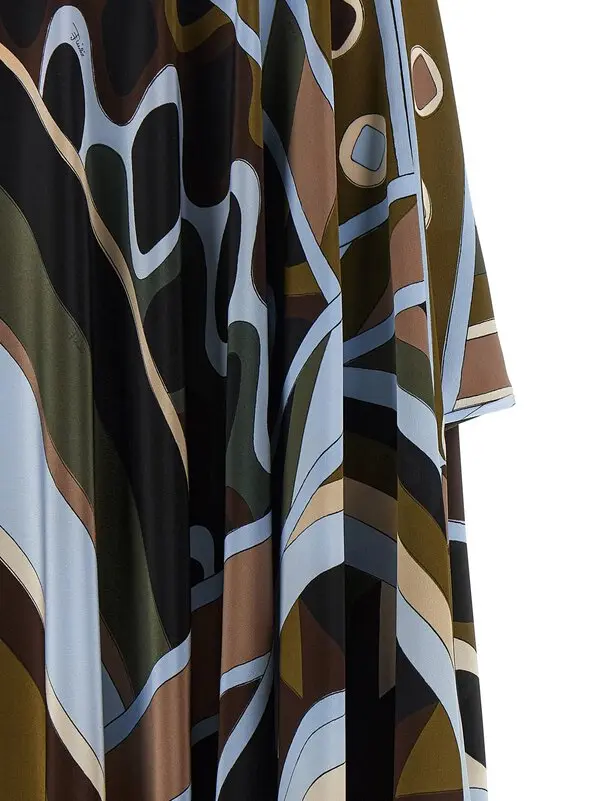 Emilio Pucci Vivara" Print Silk Kaftan Dress