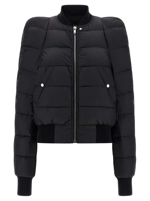 Rick Owens Duet Flight Bomber Jacket - Black